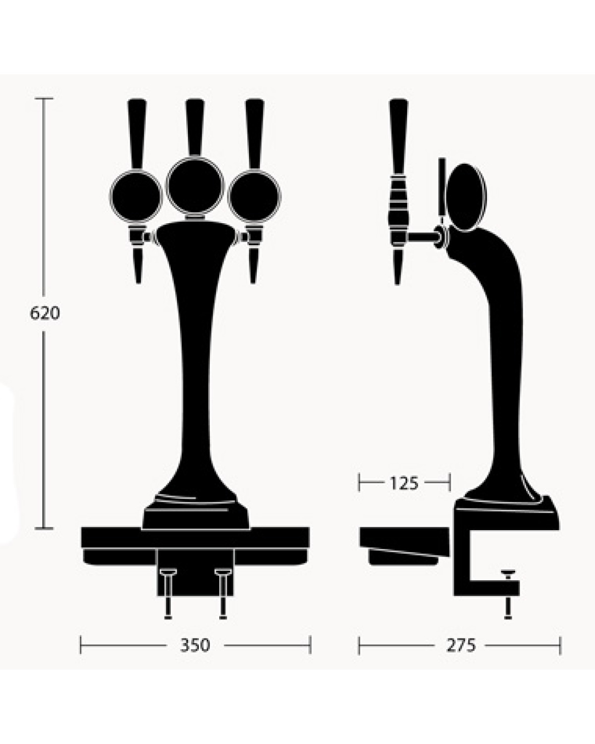 Classic 3-Out - Hand Pumps, Beer Pumps, Fonts, Free Flow Equipment ...