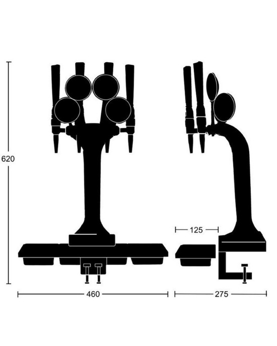 Classic 4-Out - Hand Pumps, Beer Pumps, Fonts, Free Flow Equipment ...